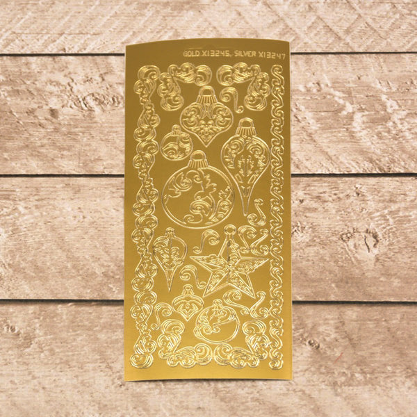 Artdeco Sticker Sheets - Gold Hobby Craft and Scrap